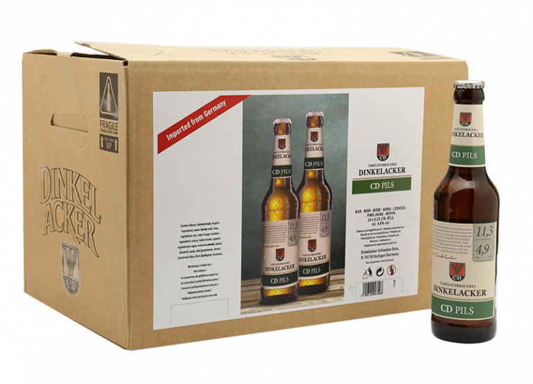 Bia Dinkelacker CD Pils 4.9% - Chai 330ml - Thùng 24 Chai