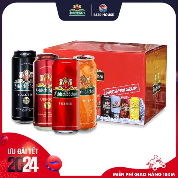 Combo Bia Feldschlobchen 4 Loại - 12 Lon 500ml | BEER HOUSE
