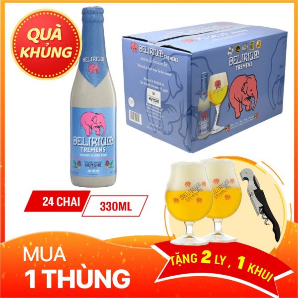 Bia Con Voi Delirium Tremens Chai 330ml Nhập Bỉ | BEER HOUSE